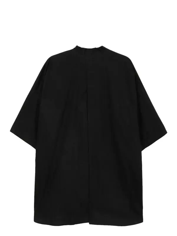 JAN JAN VAN ESSCHE Collarless Shirt - Black