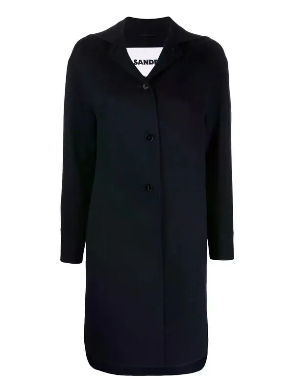 JIL SANDER Button-front Coat - Blue