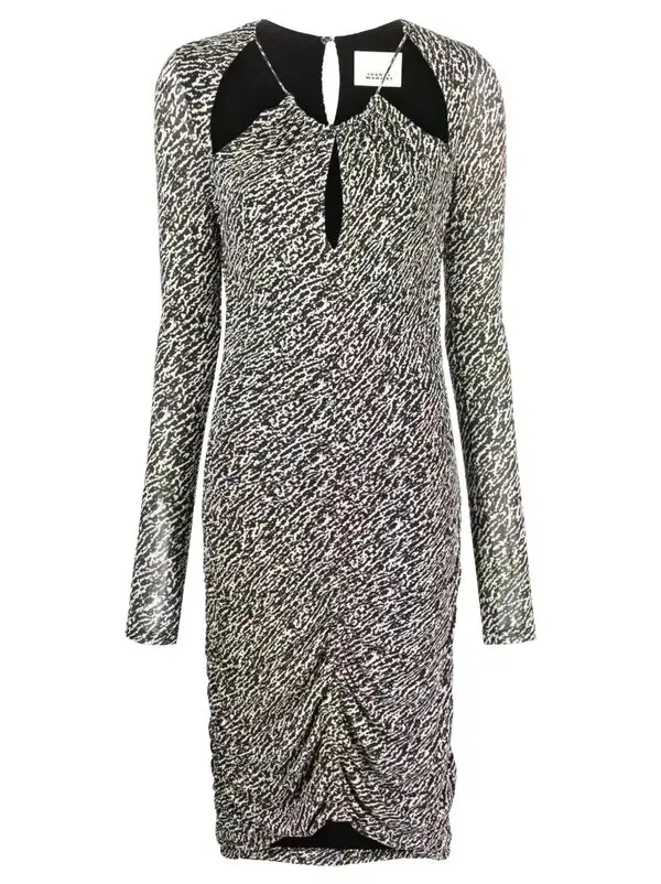 Isabel Marant Étoile Logane Cut-out Midi Dress - Black