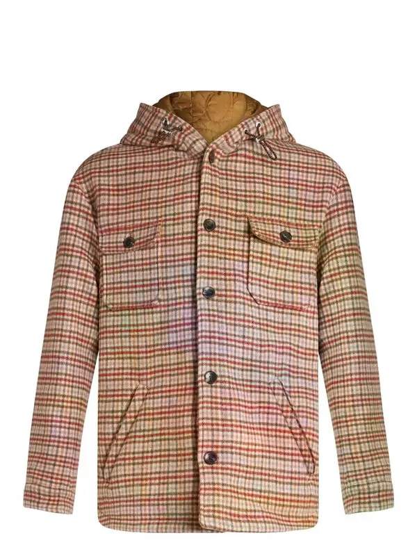 Etro Tartan-check Hooded Shirt Jacket - Pink