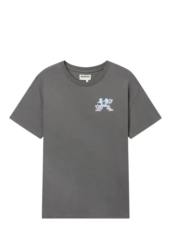 MUSIUM DIV. Printed Round Neck T-shirt - Grey