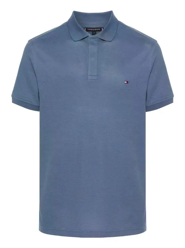 Tommy Hilfiger Logo-embroidered Polo Shirt - Blue