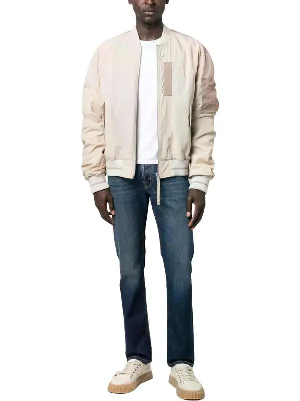 Jacob Cohen Embroidered-logo Slim Jeans - Blue
