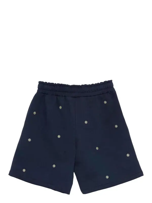 FAMILY FIRST Navy Floral Print Drawstring Shorts - Blue
