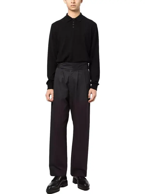 Giorgio Armani Cashmere Polo Shirt - Black