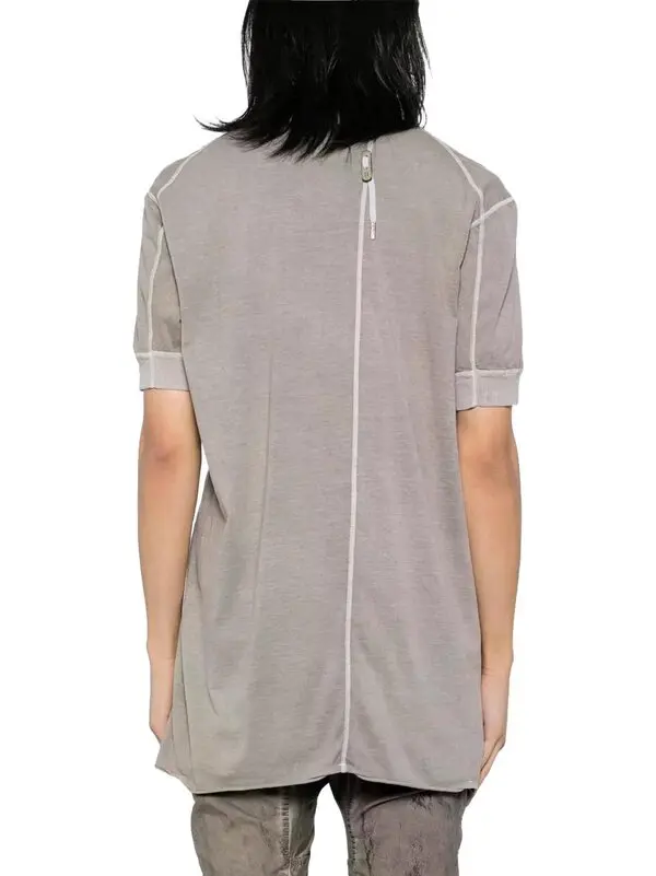 Boris Bidjan Saberi Raw-cut Hem Cotton T-shirt - Grey