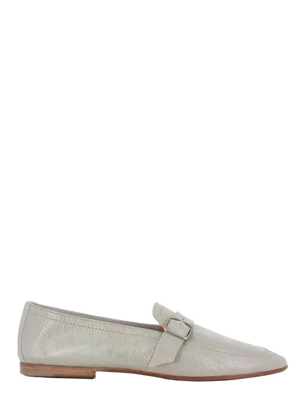 HENDERSON BARACCO Leather Loafers With Buckle Detail - Grey