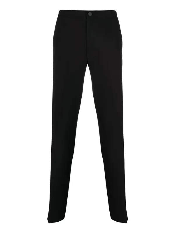 Sandro Jersey Straight Leg Trousers - Black