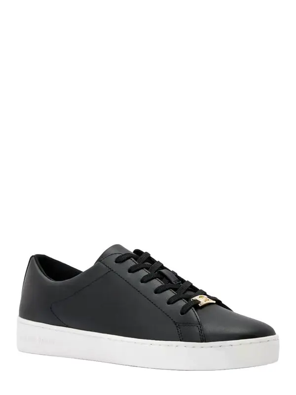 Michael Kors Keaton Lace-up Calf Leather Sneakers - Black