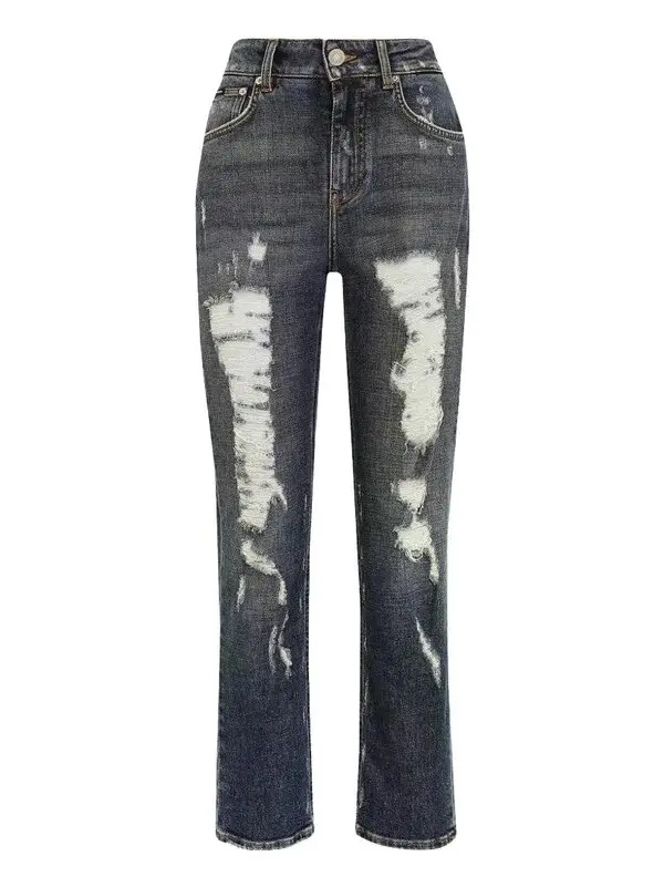 Dolce & Gabbana Distressed Boyfriend Jeans - Blue