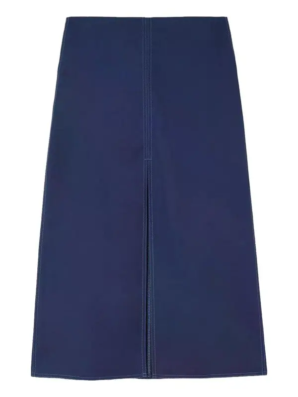 Sunnei Long Skirt With Front Slit - Blue