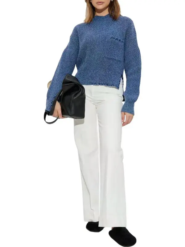 Marni Wool Crew Neck Sweater - Blue