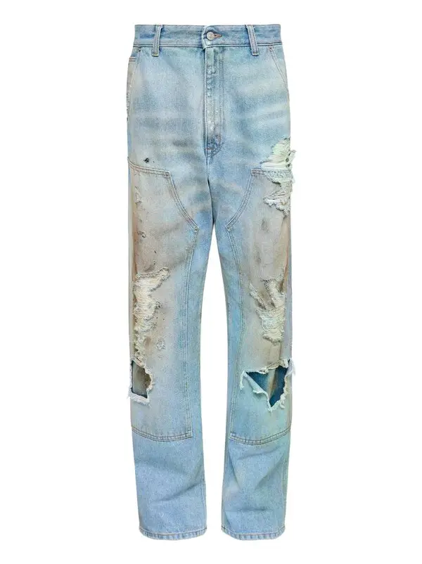 MAISON MARGIELA Distressed Denim Jeans - Blue
