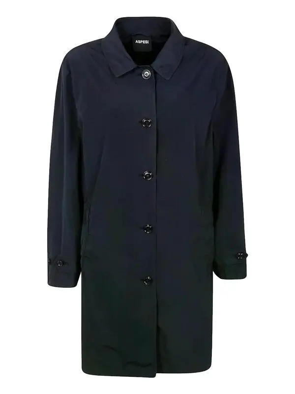 Aspesi Single-breasted Coat - Blue