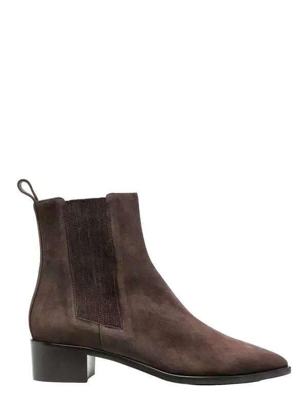 SCAROSSO Olivia Cowboy Boots - Brown