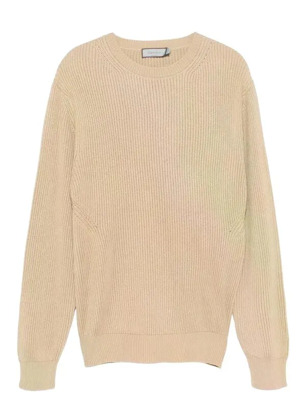 Canali Ribbed-knit Sweater - Brown