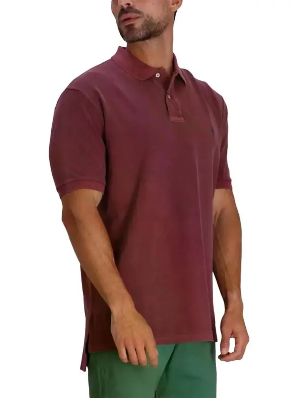 Polo Ralph Lauren Logo-embroidered Cotton Polo Shirt - Red