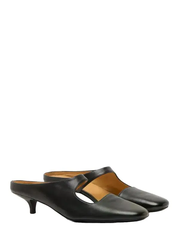Marsèll Spinata Leather Mules - Black