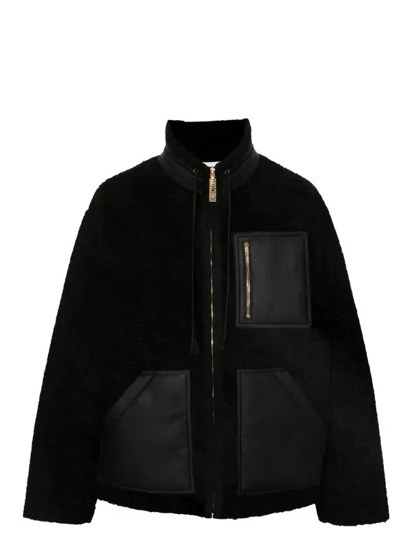 Moschino Faux-shearling Jacket - Black