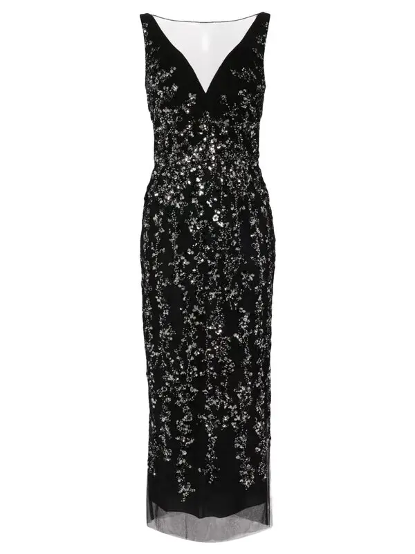 SAIID KOBEISY Embellished Gown - Black