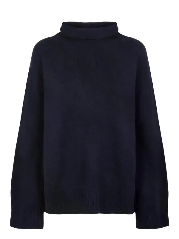 Aspesi Cashmere Roll Neck Jumper - Blue
