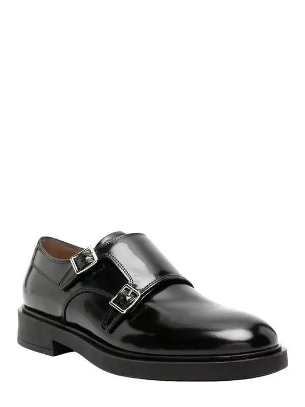 GIANVITO ROSSI Buckled Leather Shoes - Black