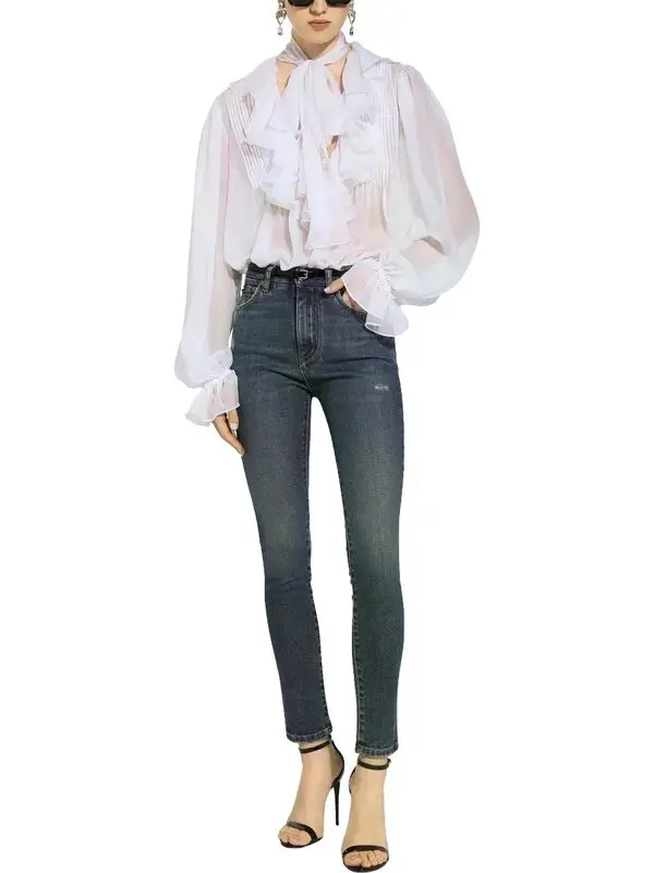 Dolce & Gabbana Audrey Skinny Cropped Jeans - Blue