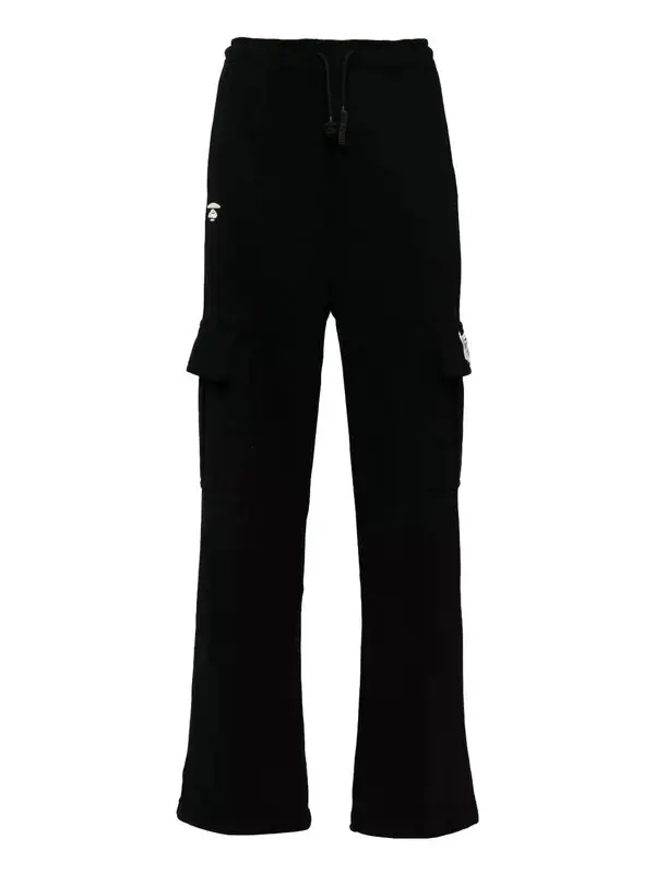 A BATHING APE Logo Cargo Trousers - Black