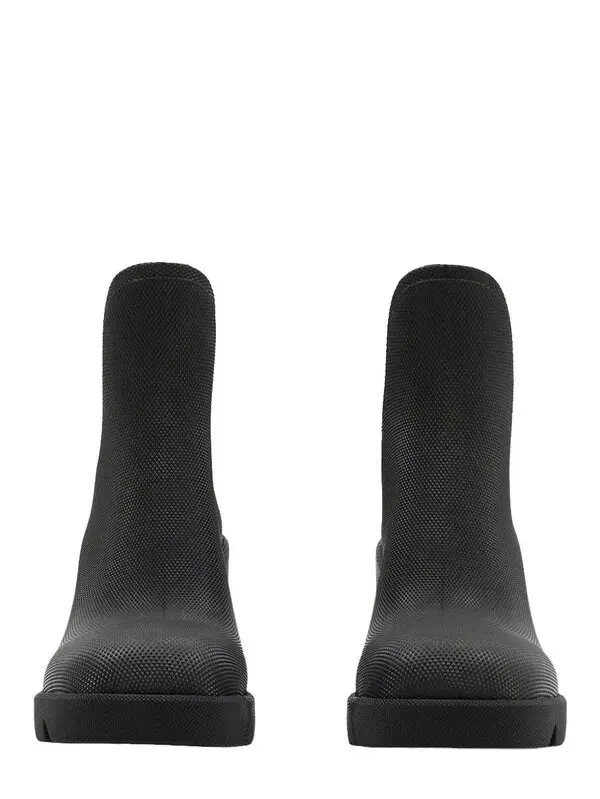 Burberry Ankle Boots With Block Heel - Black