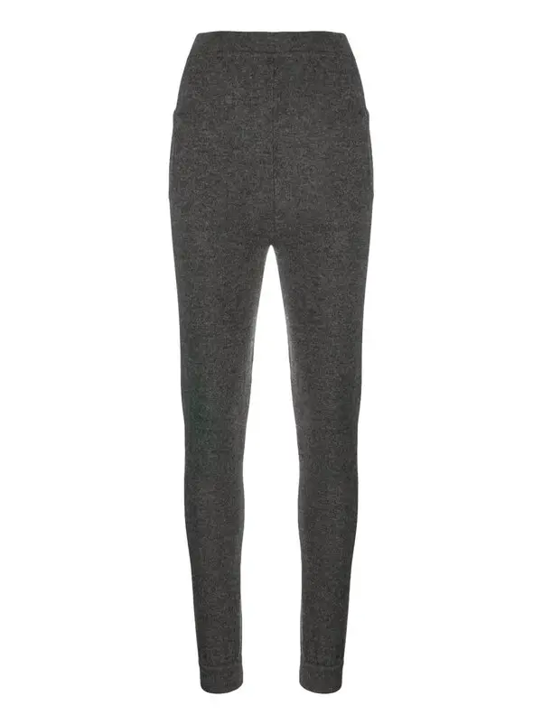 Saint Laurent High-waisted Cashmere Leggings - Grey