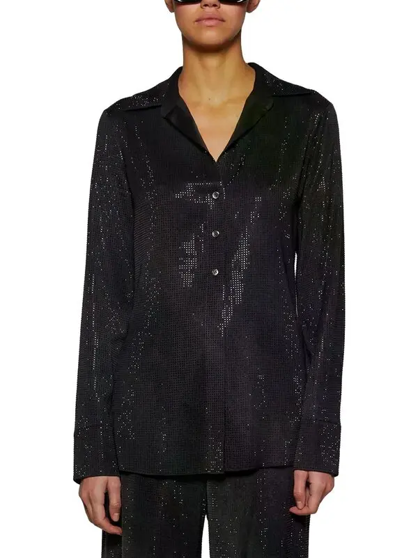 Alexander Wang Hotfix Button-up Shirt - Black