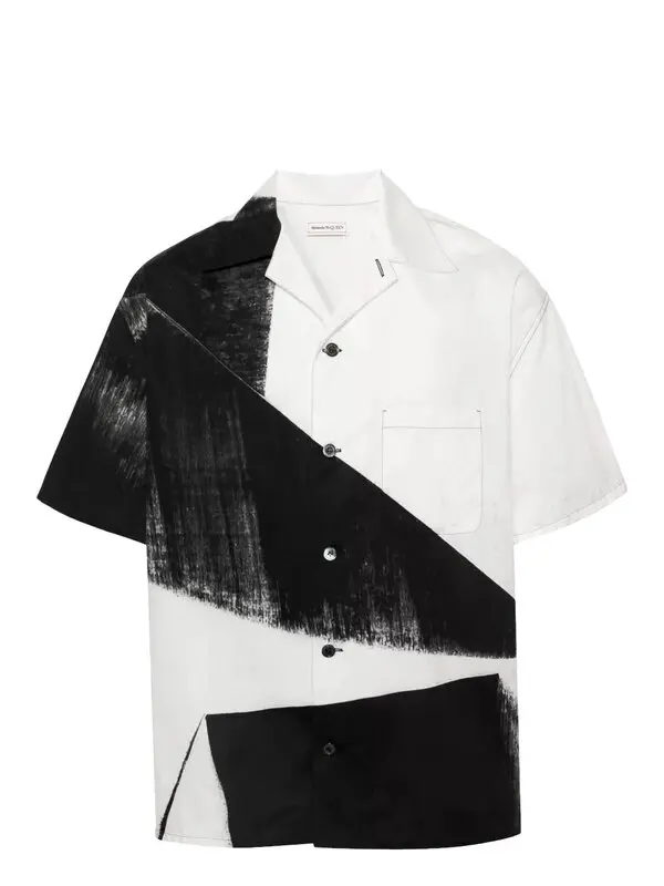 Alexander McQueen Colourblock Shirt - Black