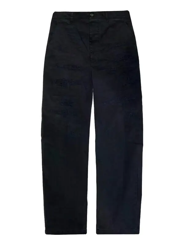 Dsquared2 Cotton Ripped Loose-fit Trousers - Blue