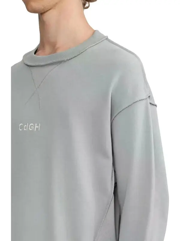 Comme Des Garçons Logo-embroidered Sweatshirt - Grey