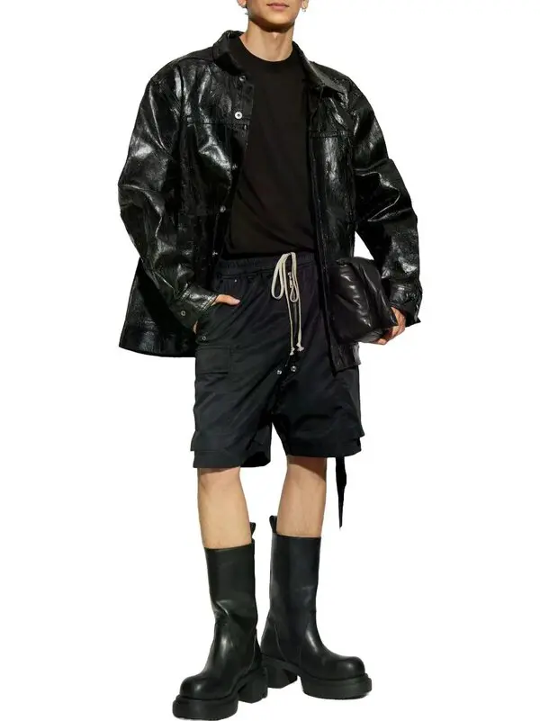 Rick Owens Jumbo Worker Jacket - Black