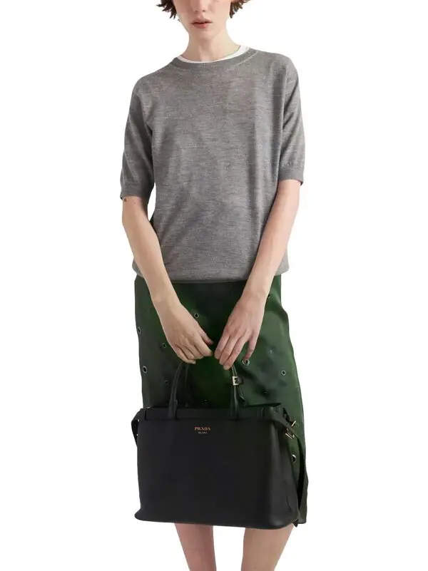 Prada Cashmere Knitted Top - Grey