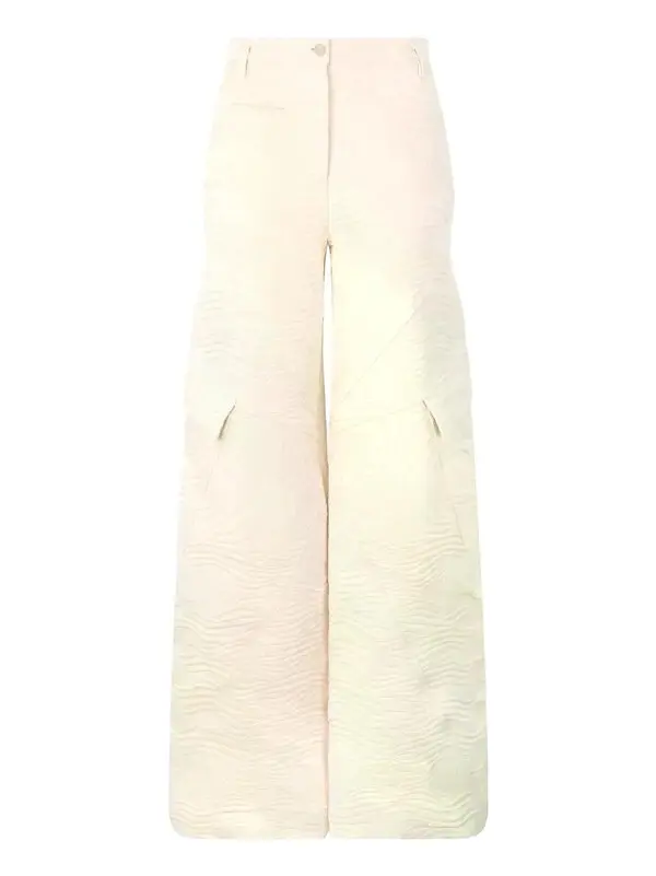 Roberto Cavalli Zebra-jacquard Cargo Trousers - Neutrals