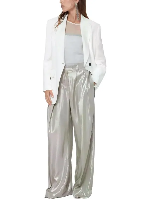 Brunello Cucinelli Sheer Sleeveless Blouse - Neutrals