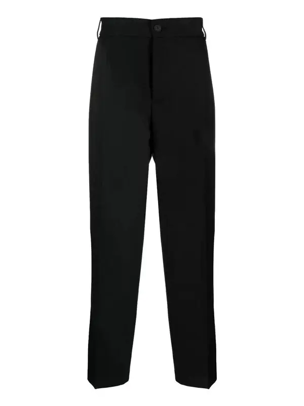 Versace Tailored Straight-leg Trousers - Black