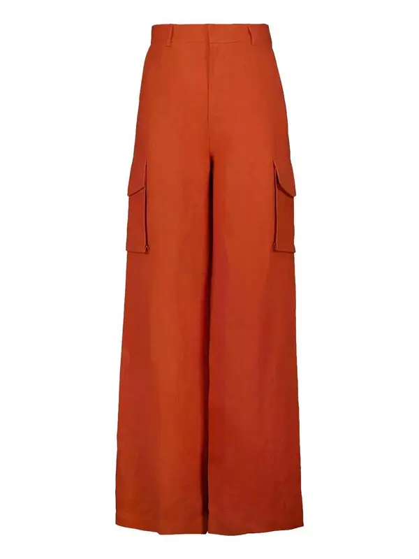 PAULA S Saguaro Linen Trousers - Red