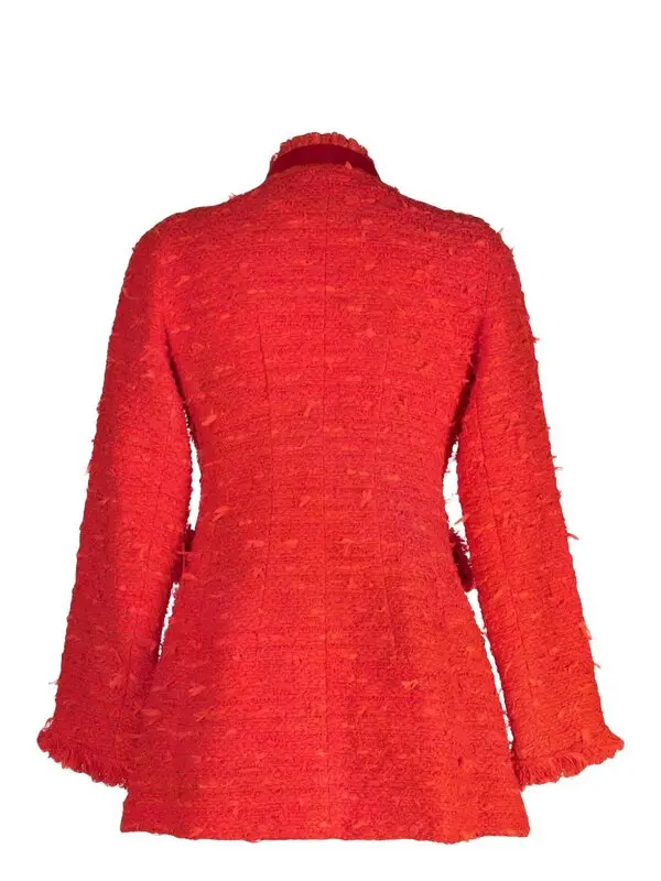 Shiatzy Chen Tweed High-neck Jacket - Red