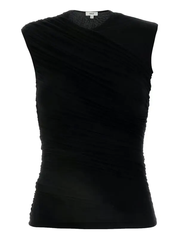 AGOLDE Ester Twist Tank Top - Black