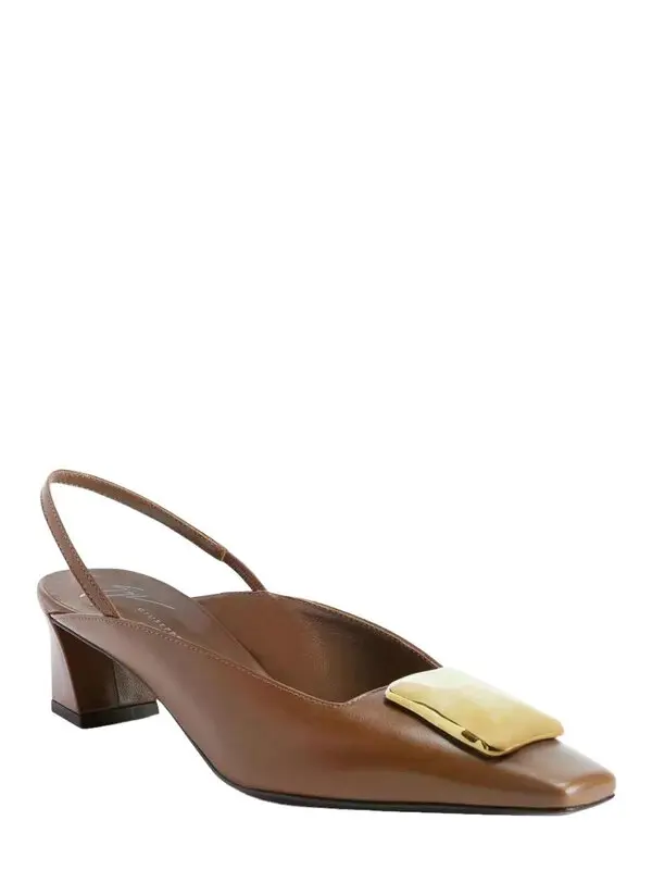 GIUSEPPE ZANOTTI Brendha Stone Pumps - Brown
