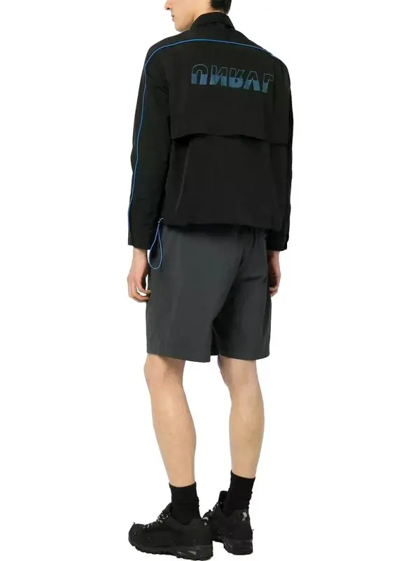 BEN TAVERNITI UNRAVEL PROJECT Logo Print Shirt Jacket - Black