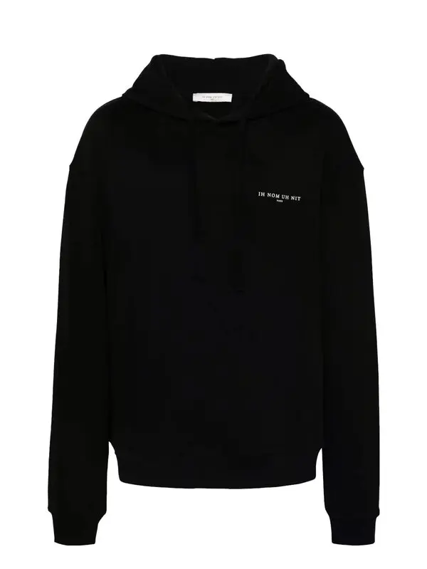 IH NOM UH NIT Pearls And Roses Mask Hoodie - Black
