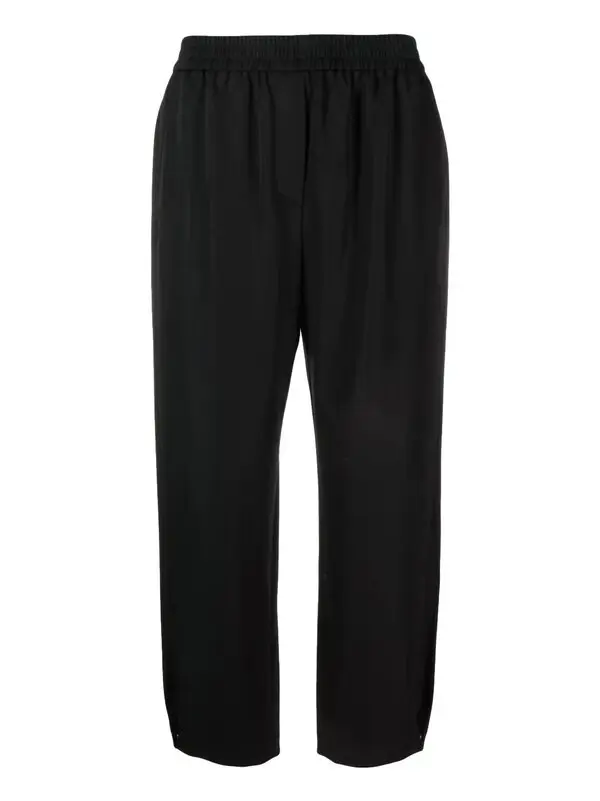 Giorgio Armani Virgin Wool Trousers - Black
