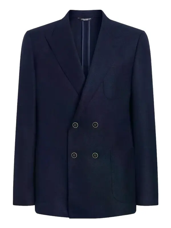 Dolce & Gabbana Virgin Wool Blazer - Blue