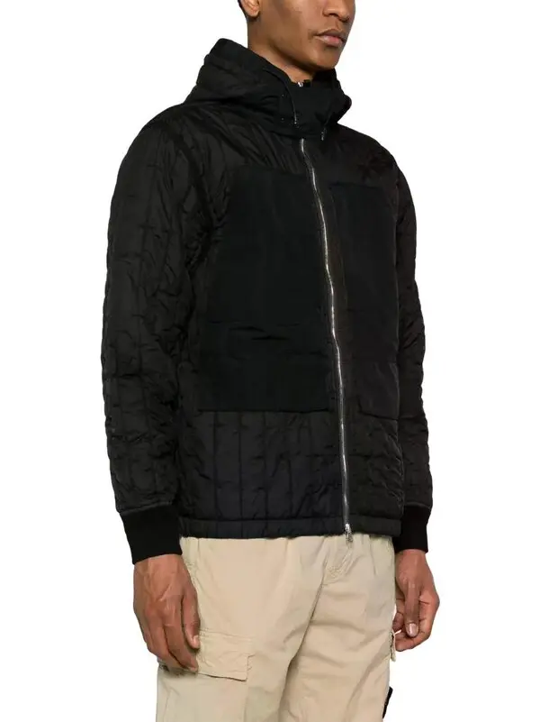 Stone Island Compass-badge Quilted Jacket - Black