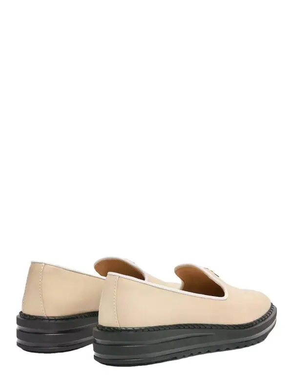 GIUSEPPE ZANOTTI Tim Logo-lettering Loafers - Neutrals