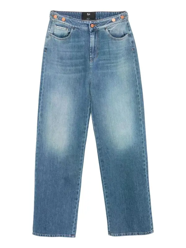 3x1 Easy Jeans, Straight Leg - Blue
